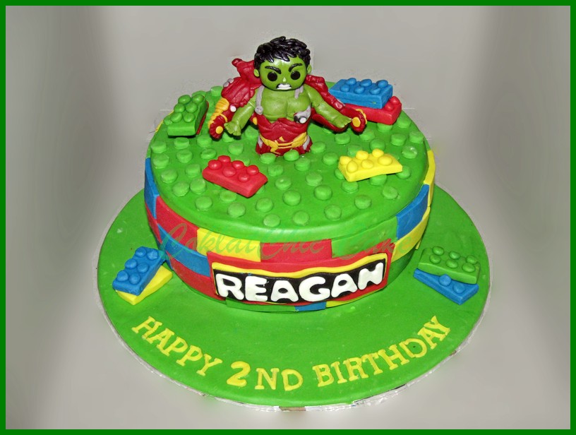 Cake Lego Hulk Buster – REAGAN – COKLATCHIC CAKE Est.2004