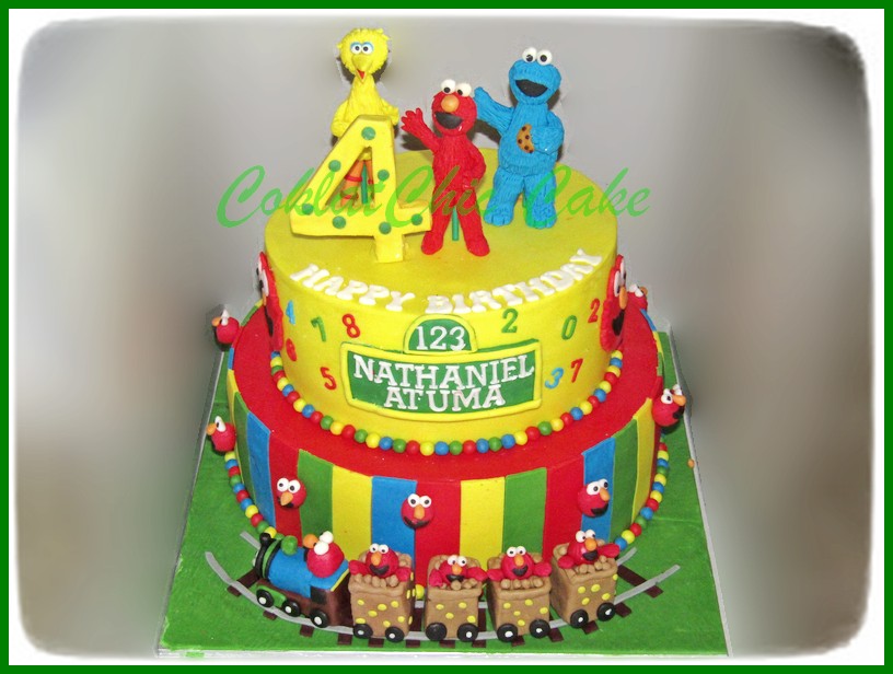 Cake Sesame Street – NATHANIEL – COKLATCHIC CAKE Est.2004