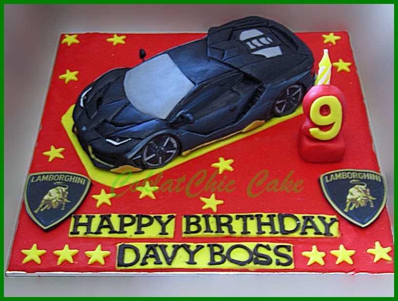 Cake Supercar Lamborghini Centenario – DAVY – COKLATCHIC CAKE Est.2004