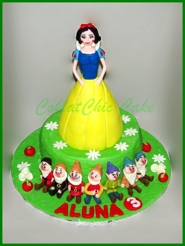 Cake Disney Princess Snow White – ALUNA – COKLATCHIC CAKE Est.2004