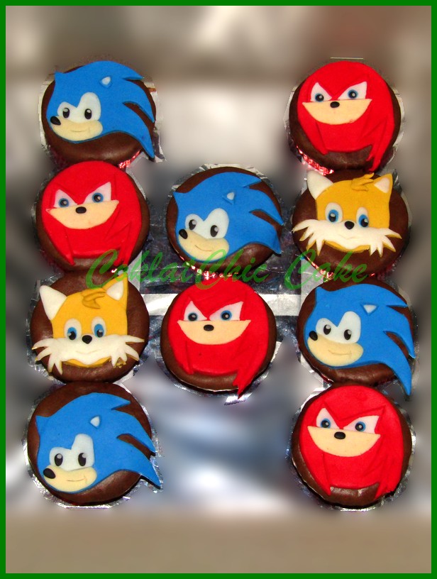 Cupcake Sonic The Hedgehog – COKLATCHIC CAKE Est.2004