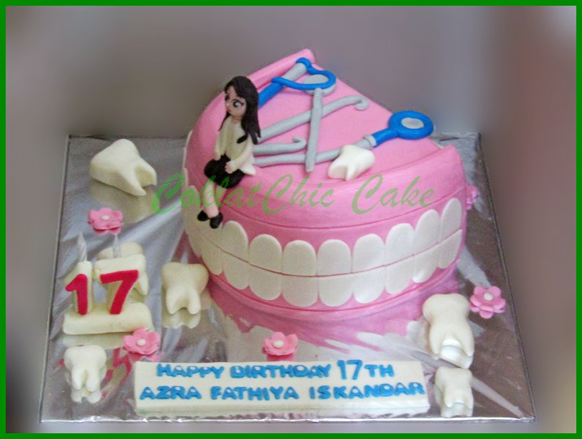 Cake dokter Gigi – AZRA – COKLATCHIC CAKE Est.2004