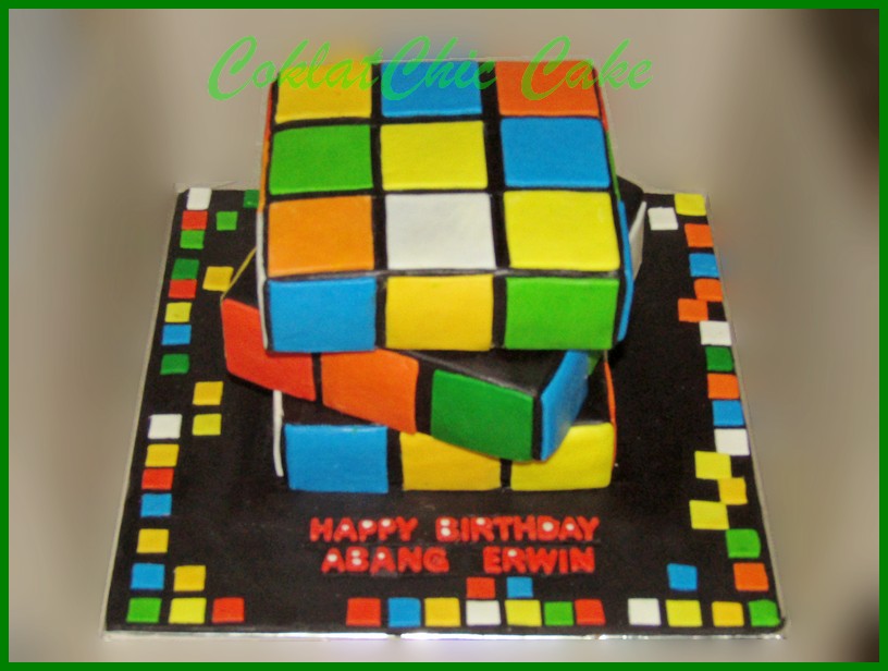 Cake Rubik – ABANG ERWIN – COKLATCHIC CAKE Est.2004