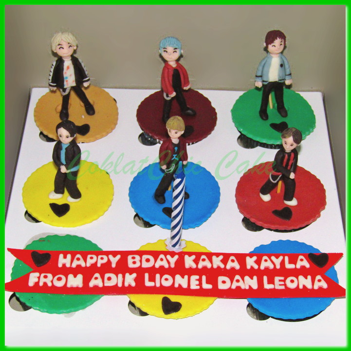 Cupcake Set BoyBand KPop NCT Dream – KAKA KAYLA – COKLATCHIC CAKE Est.2004