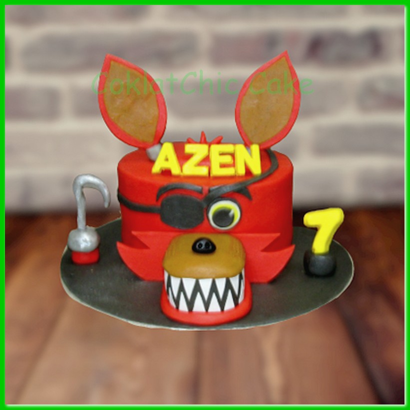 Cake FNAF Foxy – AZEN – COKLATCHIC CAKE Est.2004