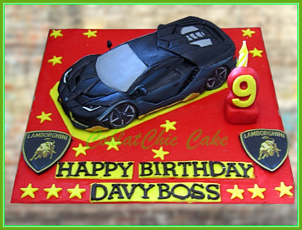 Cake Supercar Lamborghini Centenario – DAVY – COKLATCHIC CAKE Est.2004