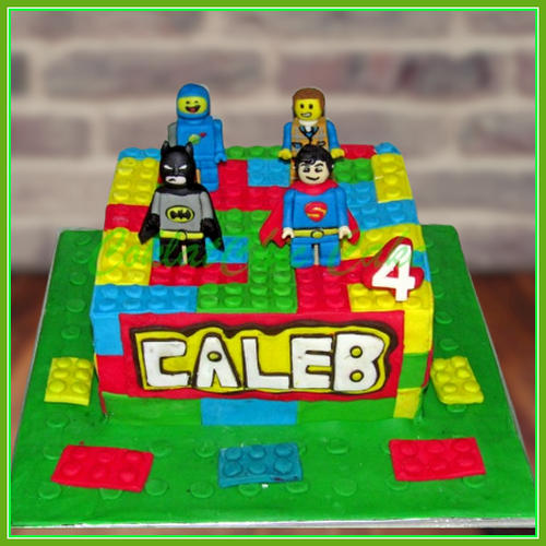 Cake Lego Superhero – CALEB – COKLATCHIC CAKE Est.2004