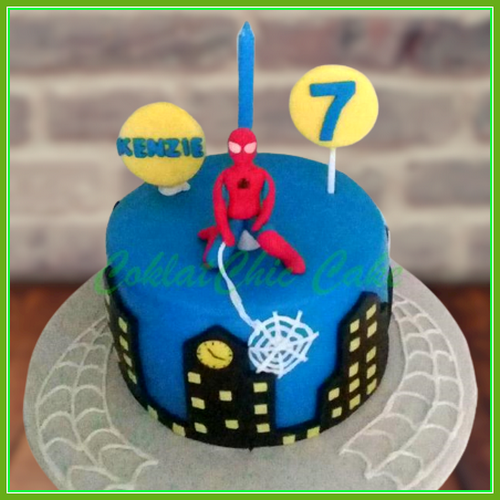 Cake Spiderman – KENZIE – COKLATCHIC CAKE Est.2004