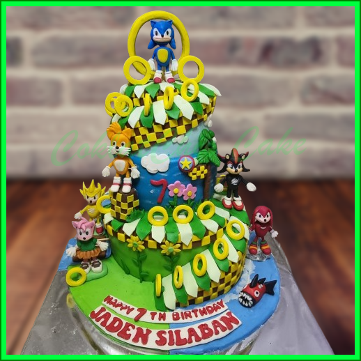Cake Sonic The Hedgehog – JADEN – COKLATCHIC CAKE Est.2004