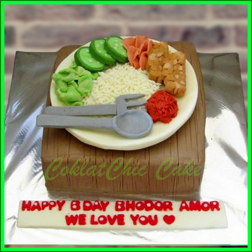 Cake Nasi Tempe Goreng – AMOR – COKLATCHIC CAKE Est.2004