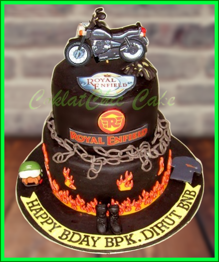 Cake Motor Royal Enfield – DIRUT BNB – COKLATCHIC CAKE Est.2004