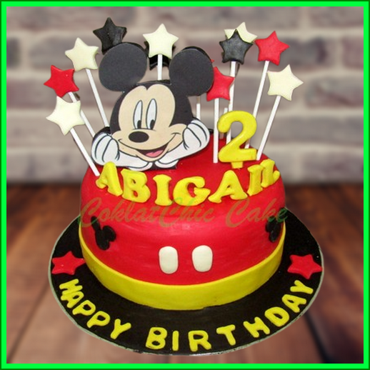 Cake Mickey Mouse – ABIGAIL – COKLATCHIC CAKE Est.2004