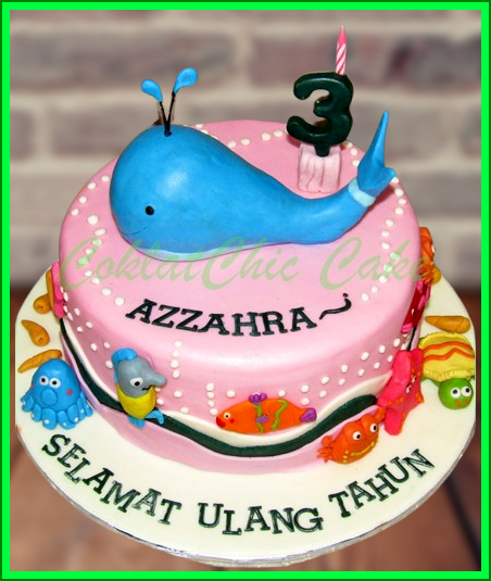 Cake Whale – AZZAHRA – COKLATCHIC CAKE Est.2004
