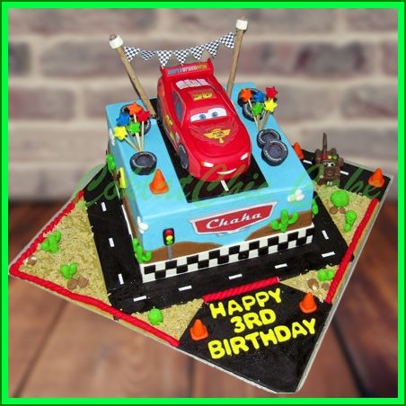 Cake Lightning McQueen Cars – CHAKA – COKLATCHIC CAKE Est.2004
