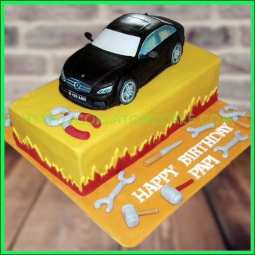 Cake Mercedes E400 AMG – PAPI – COKLATCHIC CAKE Est.2004