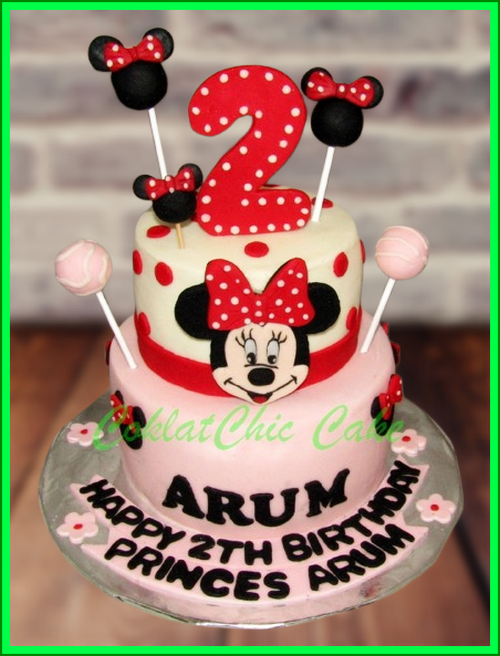 Cake Minnie Mouse – ARUM – COKLATCHIC CAKE Est.2004