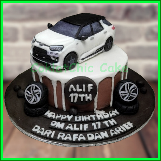 Cake Toyota Raize – ALIF – COKLATCHIC CAKE Est.2004