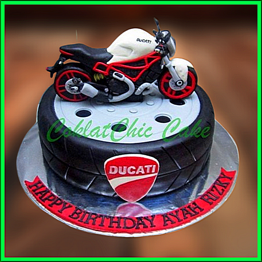 Cake Motor Ducati – AYAH RIZKY – COKLATCHIC CAKE Est.2004