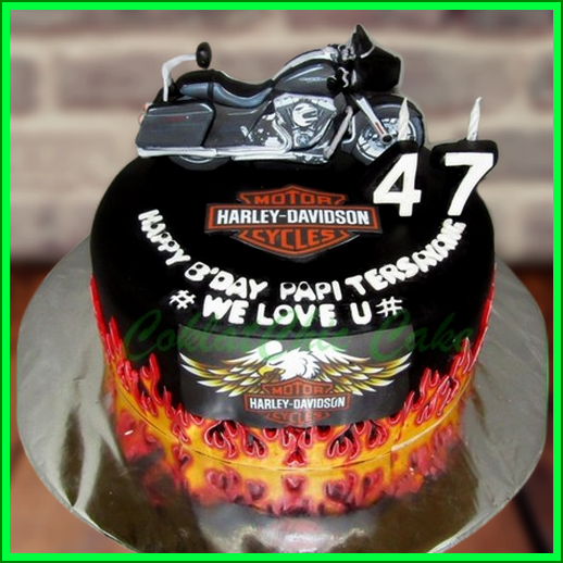 Cake Motor Harley Davidson – PAPI – COKLATCHIC CAKE Est.2004