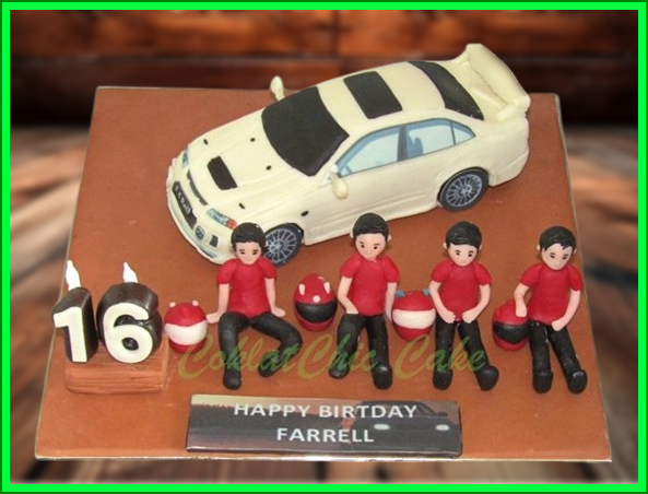 Cake Mobil Sport Mitsubishi Lancer Evo – FARREL – COKLATCHIC CAKE Est.2004