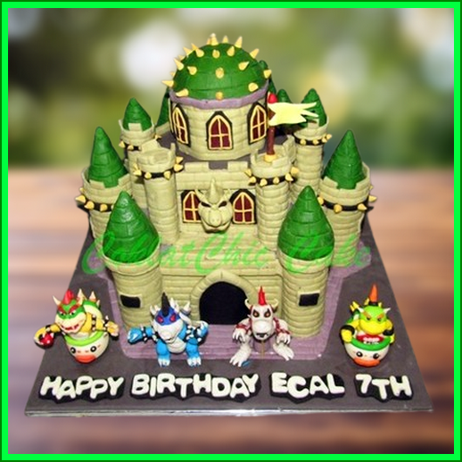 Cake Bowser Castle – ECAL – COKLATCHIC CAKE Est.2004