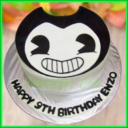 Cake Bendy & The ink machine – ENZO – COKLATCHIC CAKE Est.2004